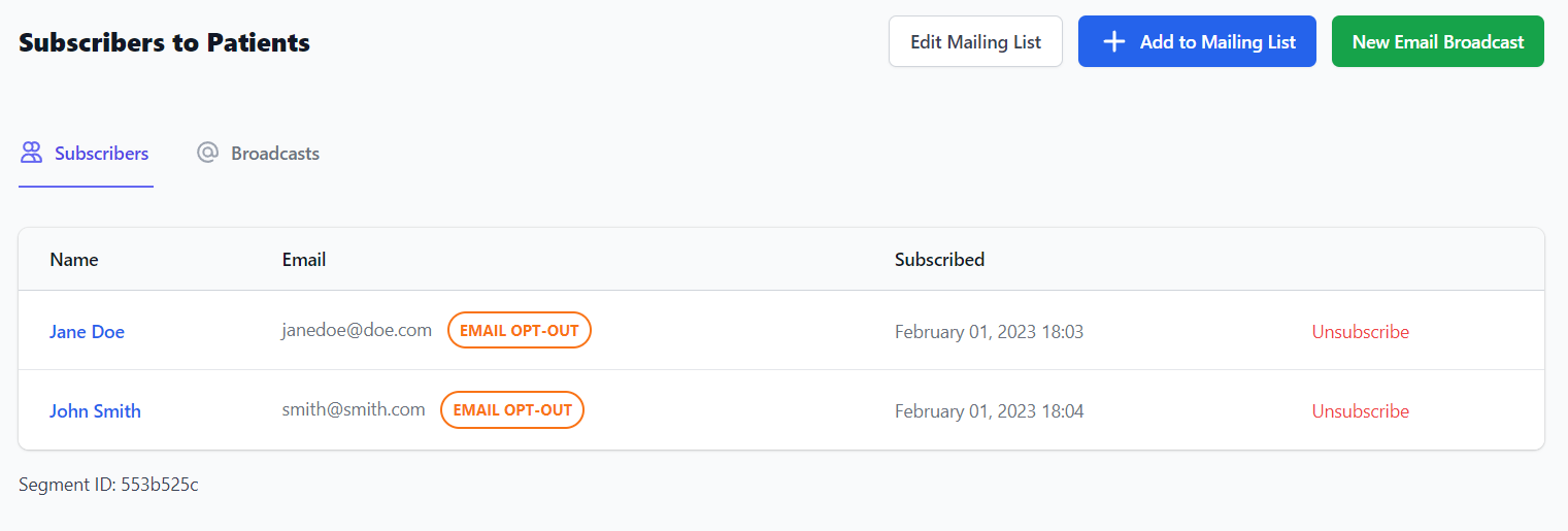 How to Create a New Mailing List | Welloca Support