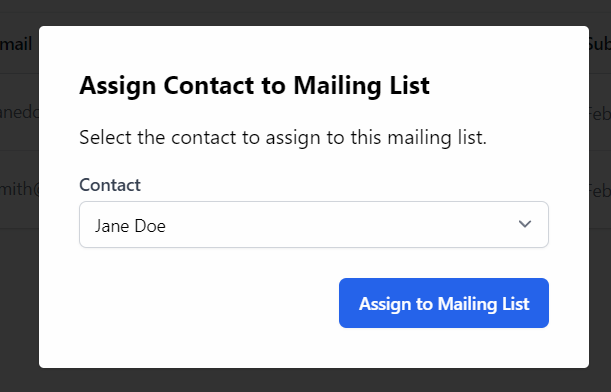 How to Create a New Mailing List | Welloca Support